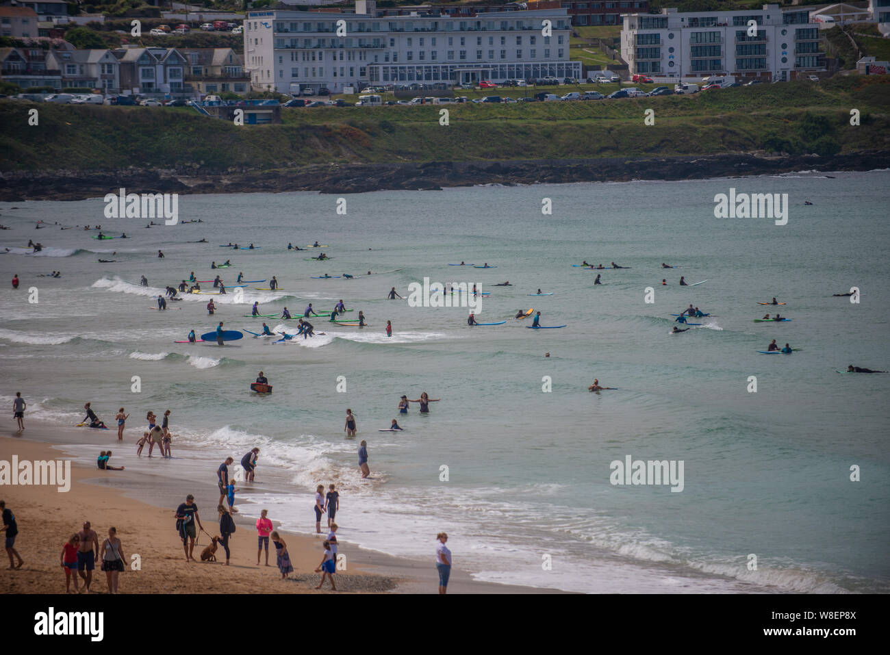 Boardmasters Surf competition 2019 Stock Photo - Alamy