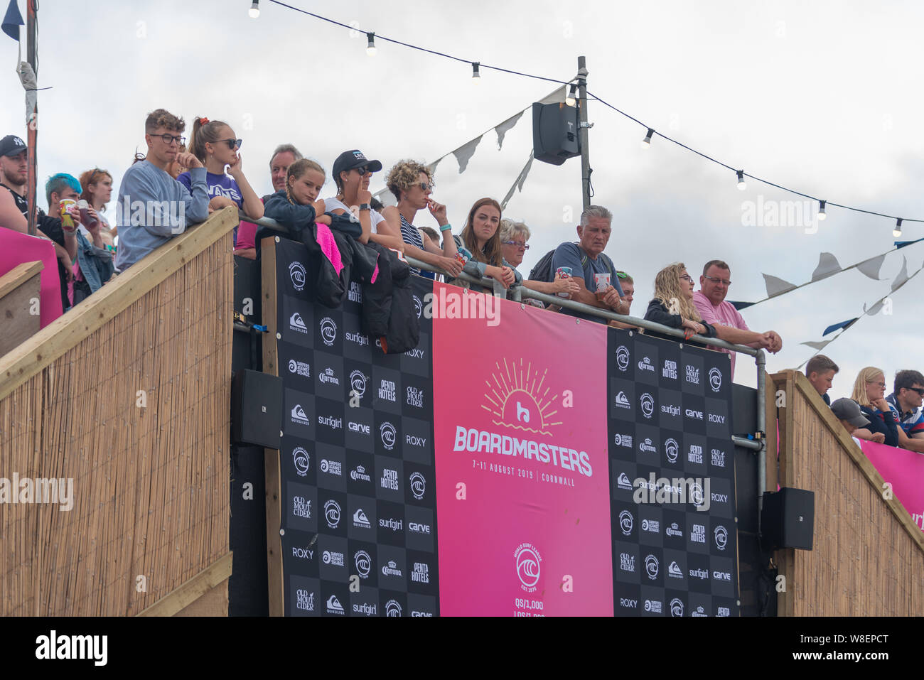 Boardmasters Surf competition 2019 Stock Photo - Alamy