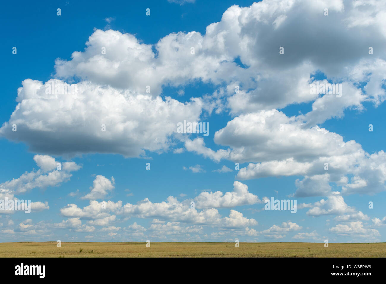 Cumulus clouds over prairie hi-res stock photography and images - Alamy