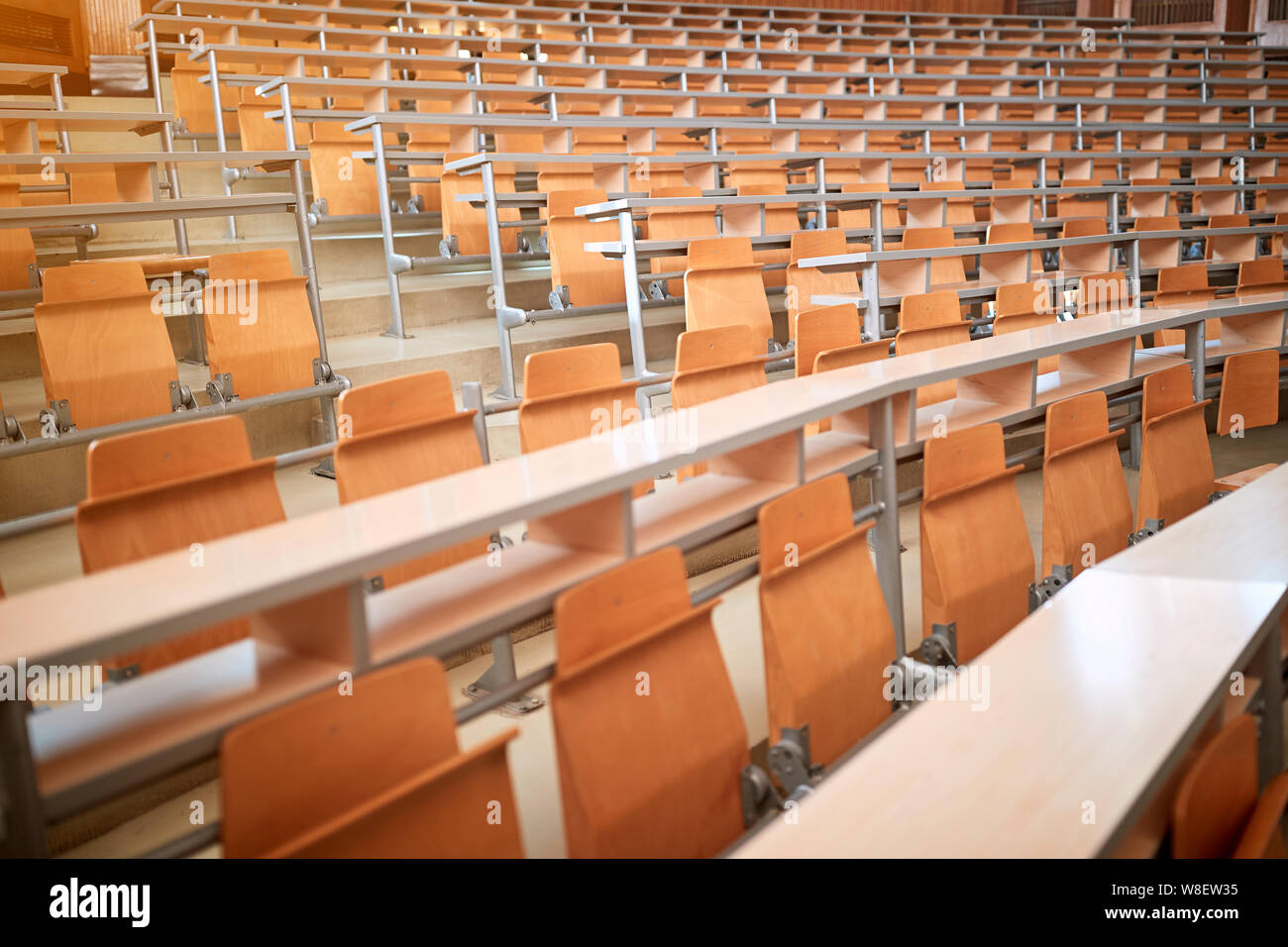 Empty seats in new modern clean lecture hall or classroom Stock Photo ...