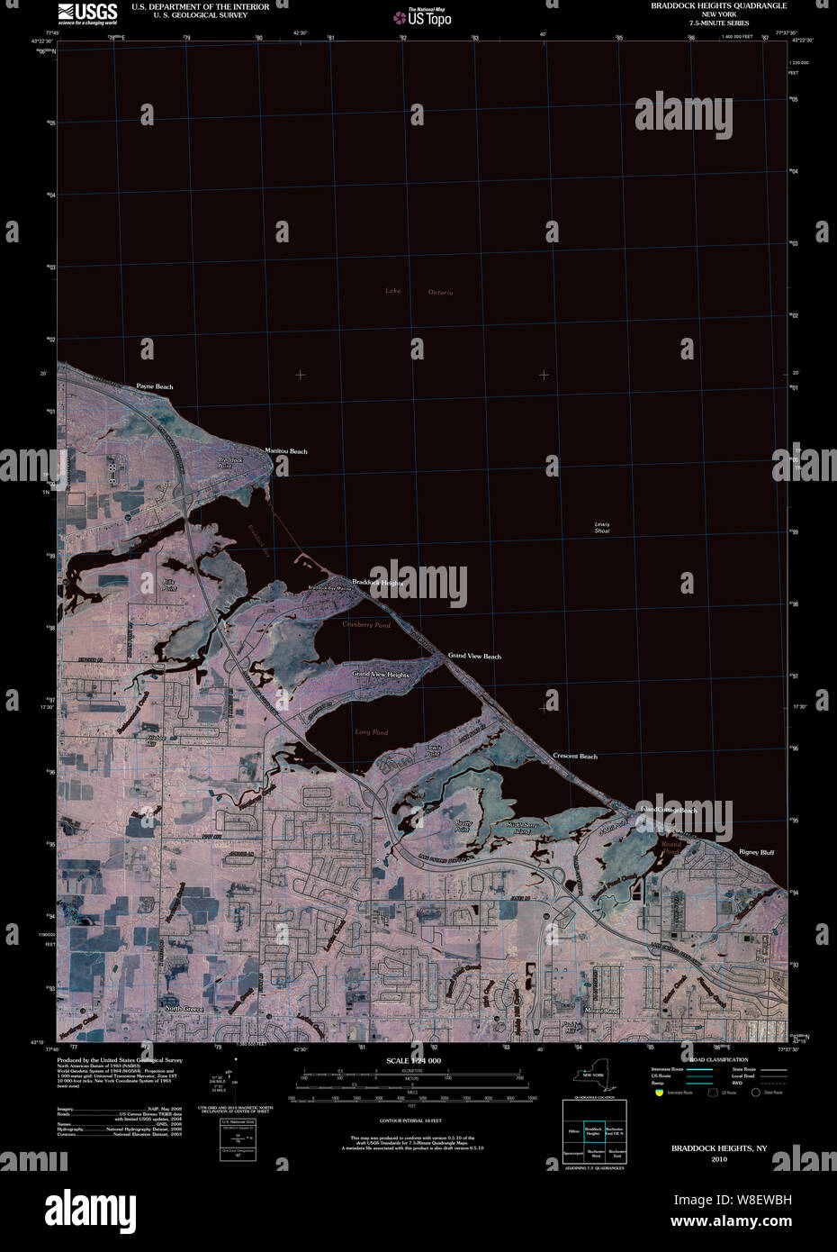 This image map depicts geographic features on the surface of the earth ...