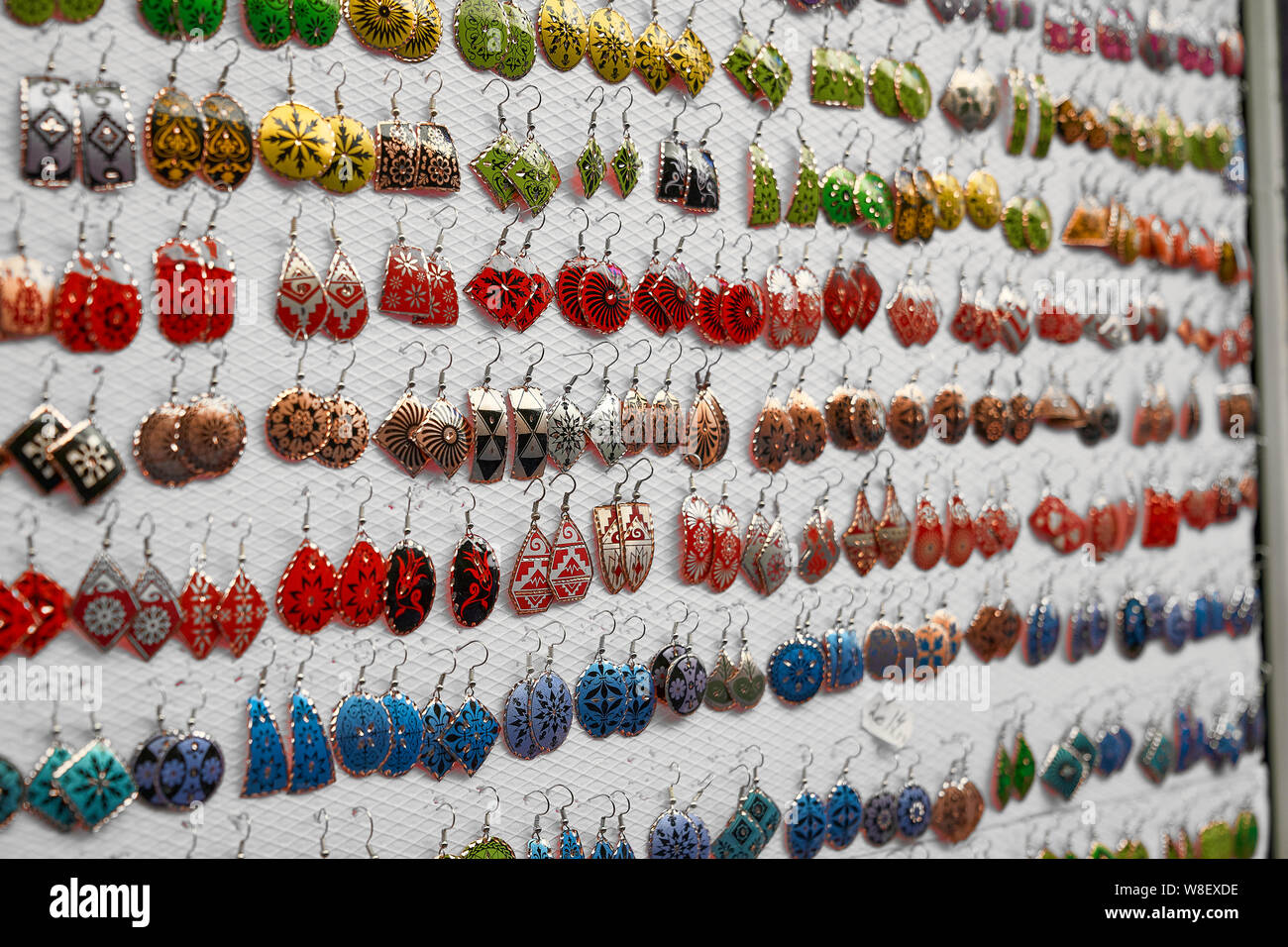 Colorfull jewels in a market Stock Photo - Alamy