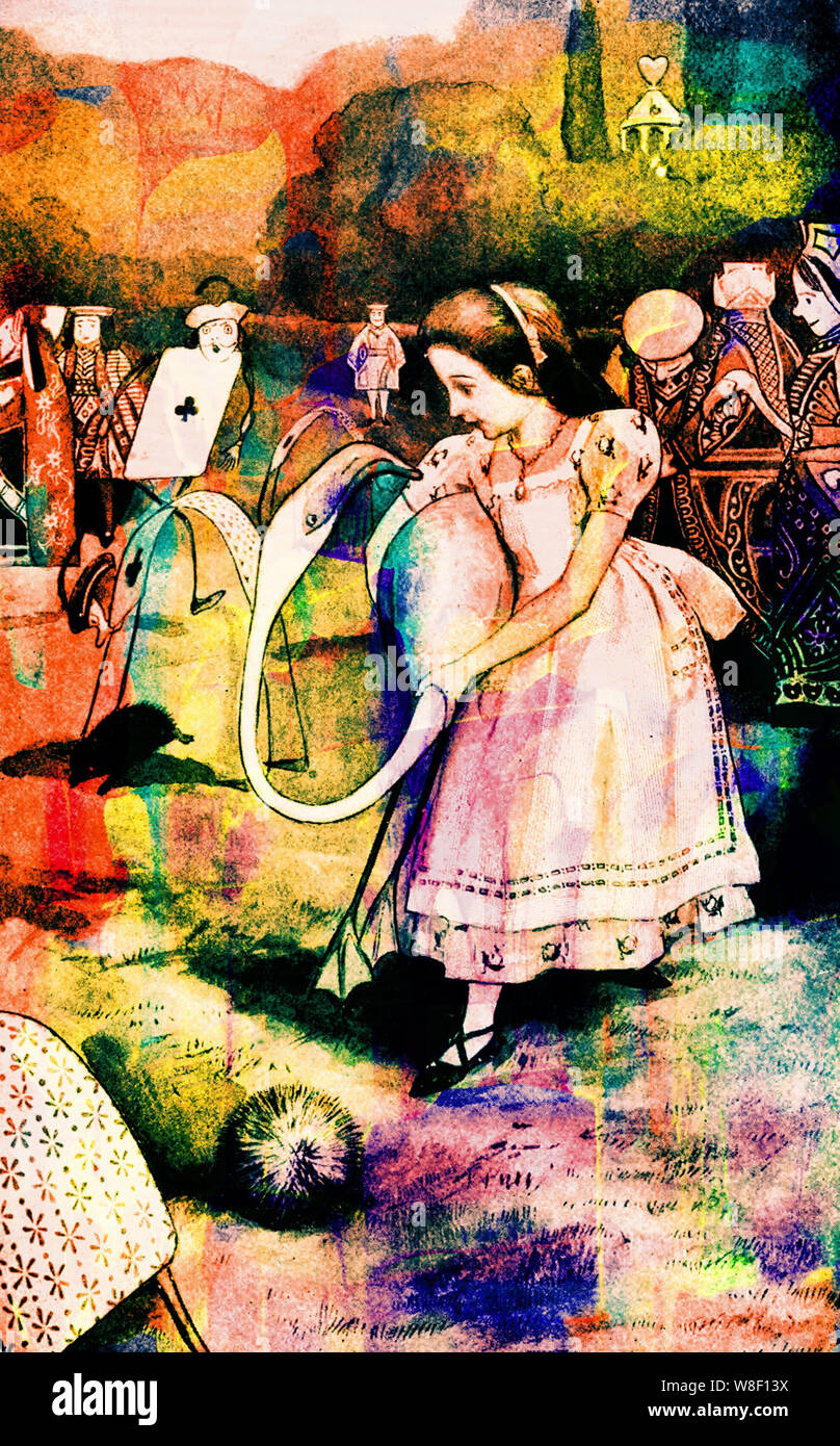 Alice in wonderland disney cartoon hi-res stock photography and images ...