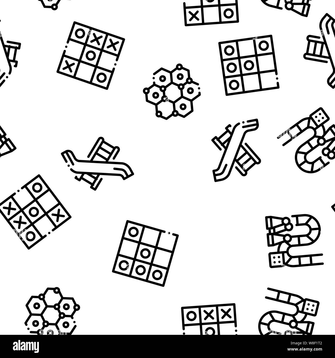 Interactive Kids Games Seamless Pattern Vector Stock Vector Image & Art ...