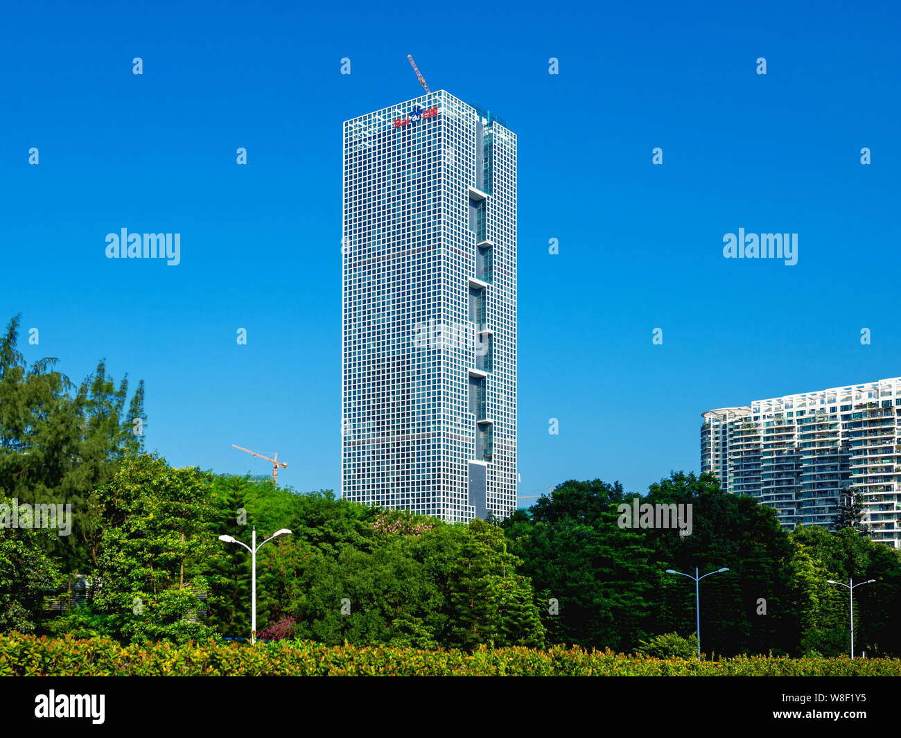 --FILE--View of an office building under construction of Baidu in ...