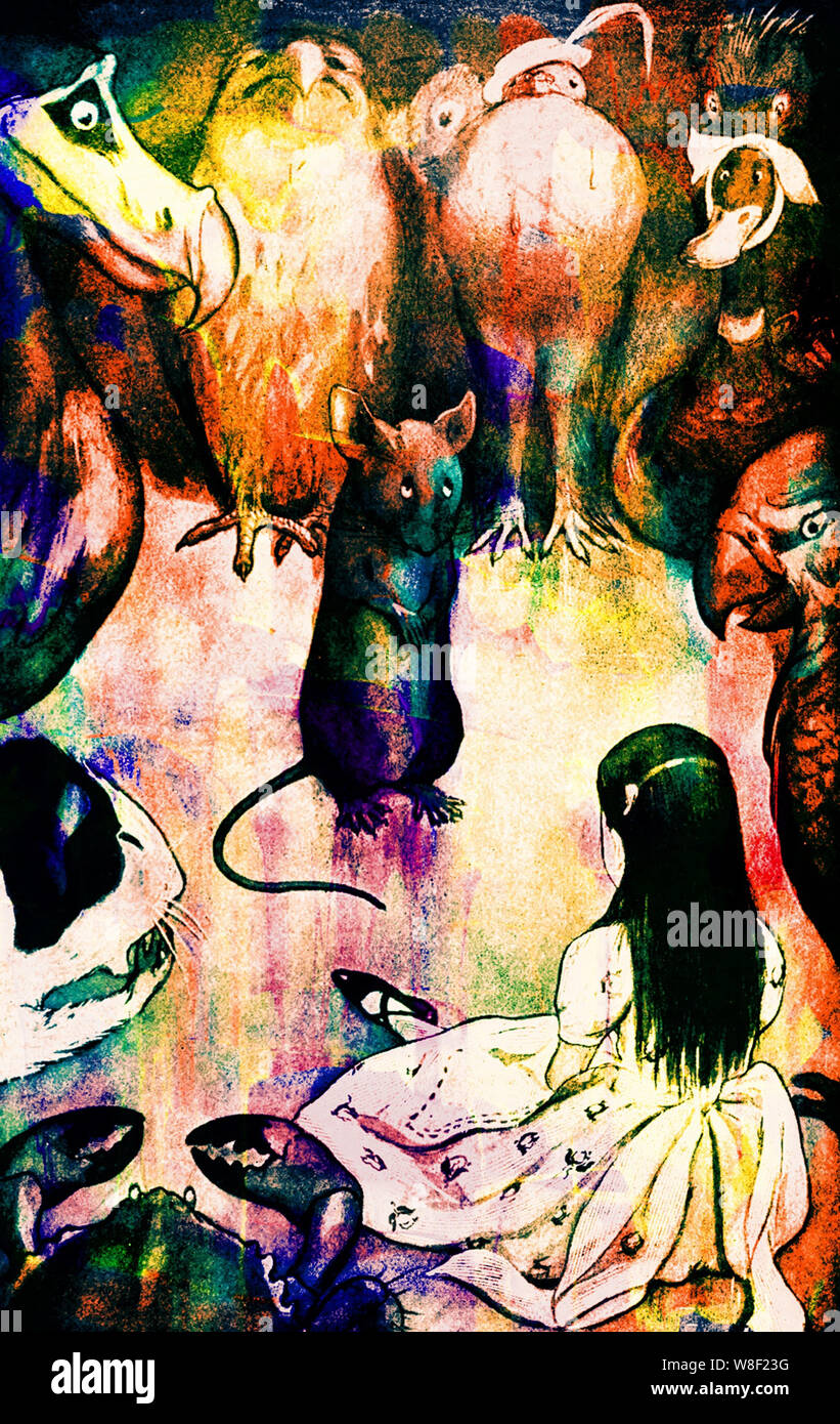 Alice in wonderland disney cartoon hi-res stock photography and images ...
