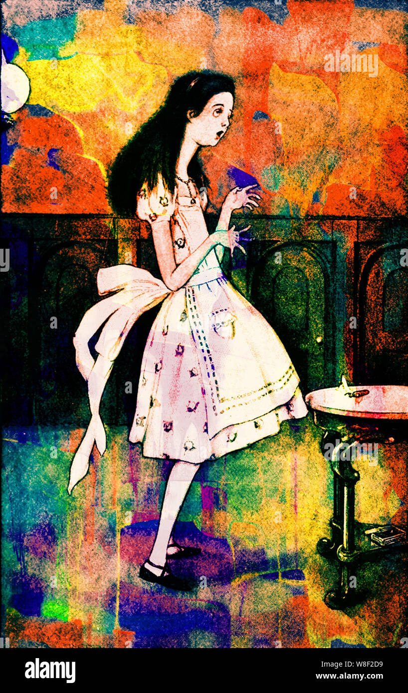 alice in wonderland illustration Stock Photo - Alamy