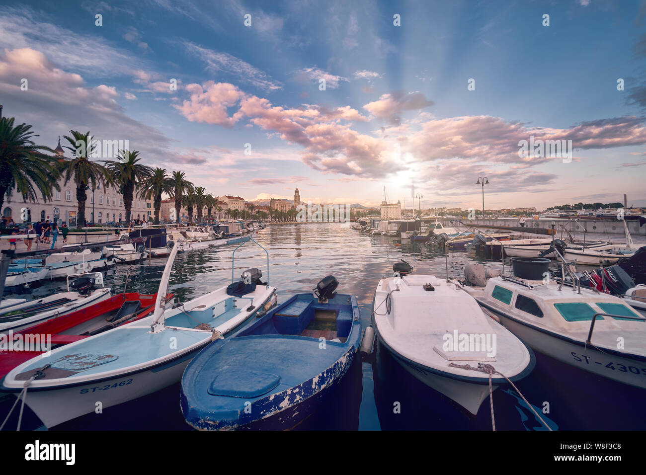 Port of Split in Croatia Stock Photo - Alamy
