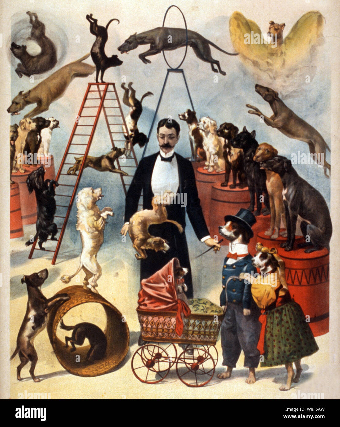 vintage circus poster art Stock Photo - Alamy