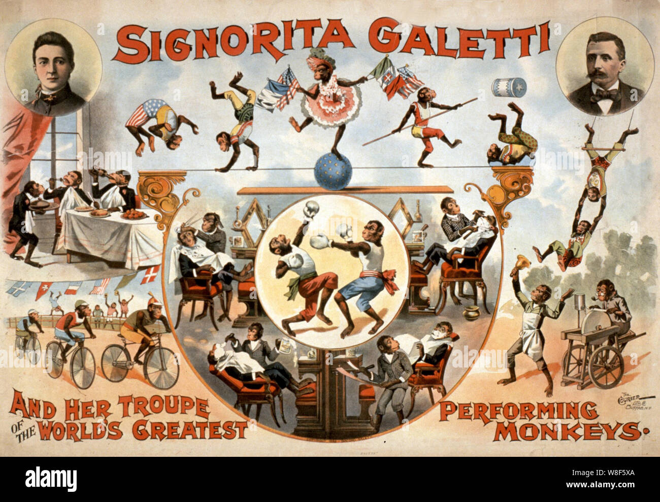 vintage circus poster art Stock Photo - Alamy