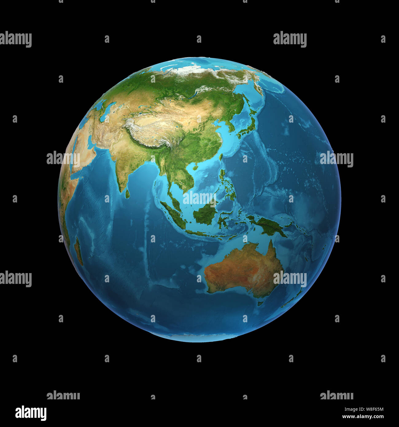 Earth global planet animation around Stock Photo - Alamy