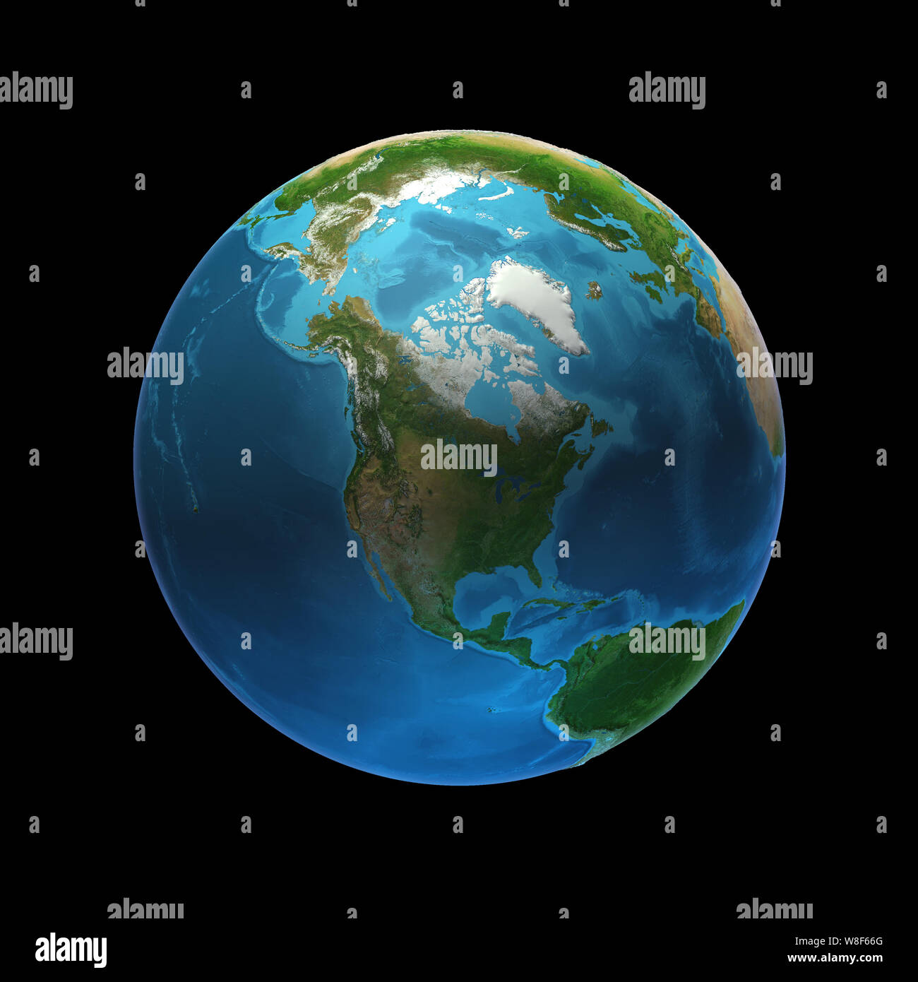 Earth global planet animation around Stock Photo - Alamy