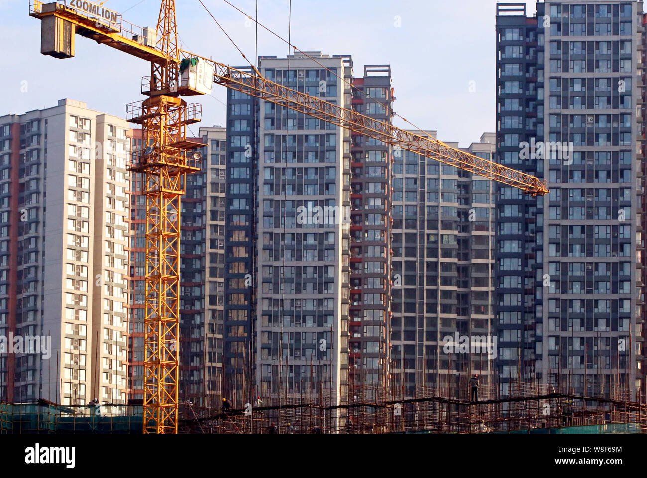 --FILE--New high-rise residential apartment buildings are under ...