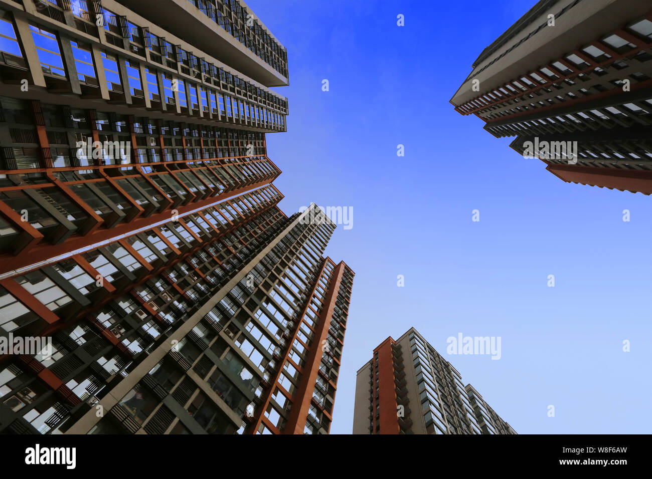 --FILE--Newly-built high-rise residential apartment buildings are ...