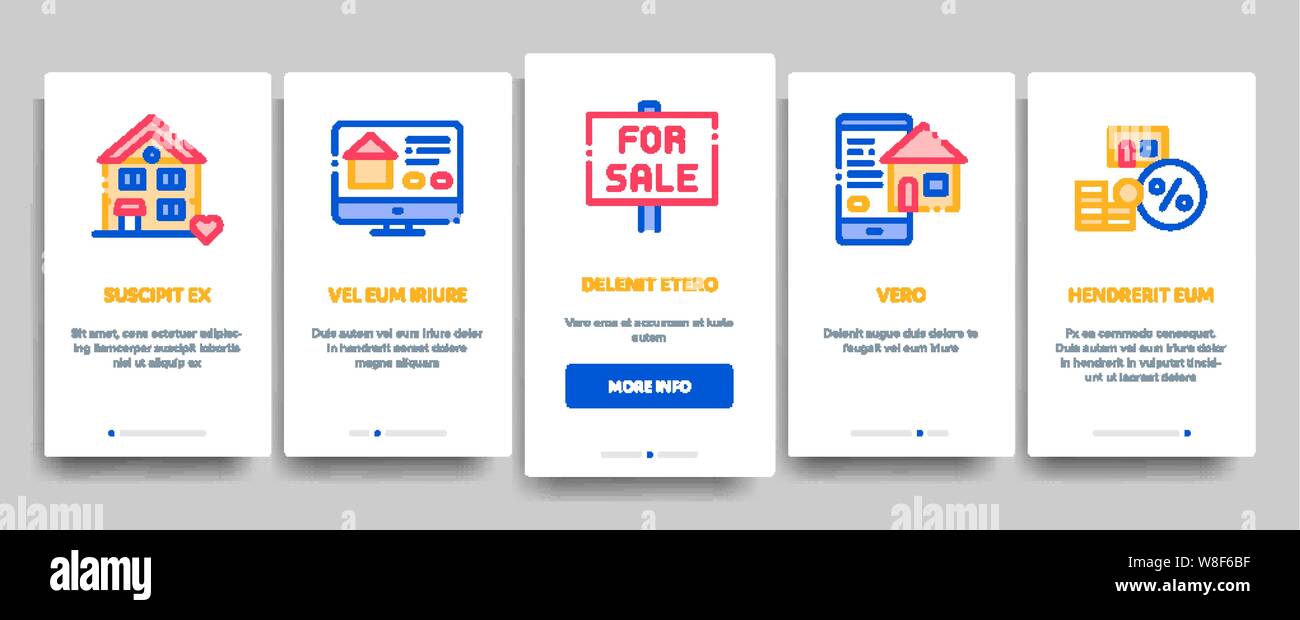 Building House Sale Vector Onboarding Stock Vector Image & Art - Alamy