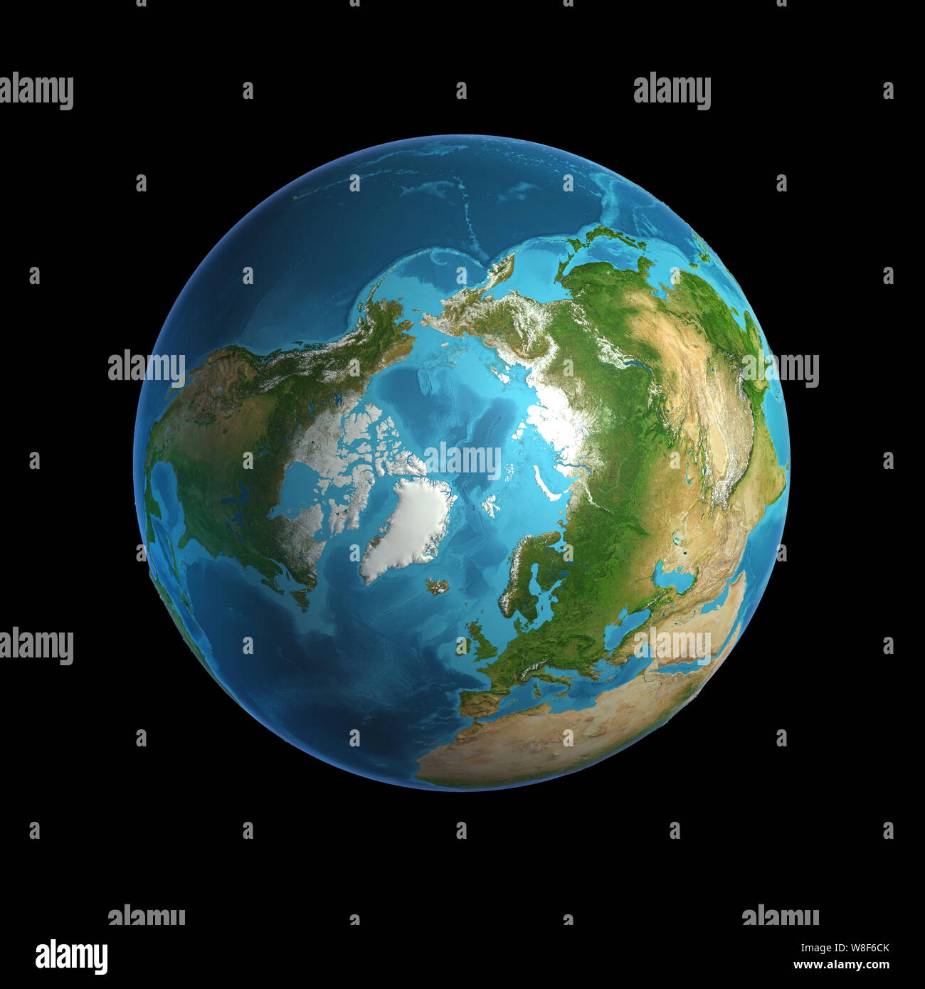 Earth global planet animation around Stock Photo - Alamy