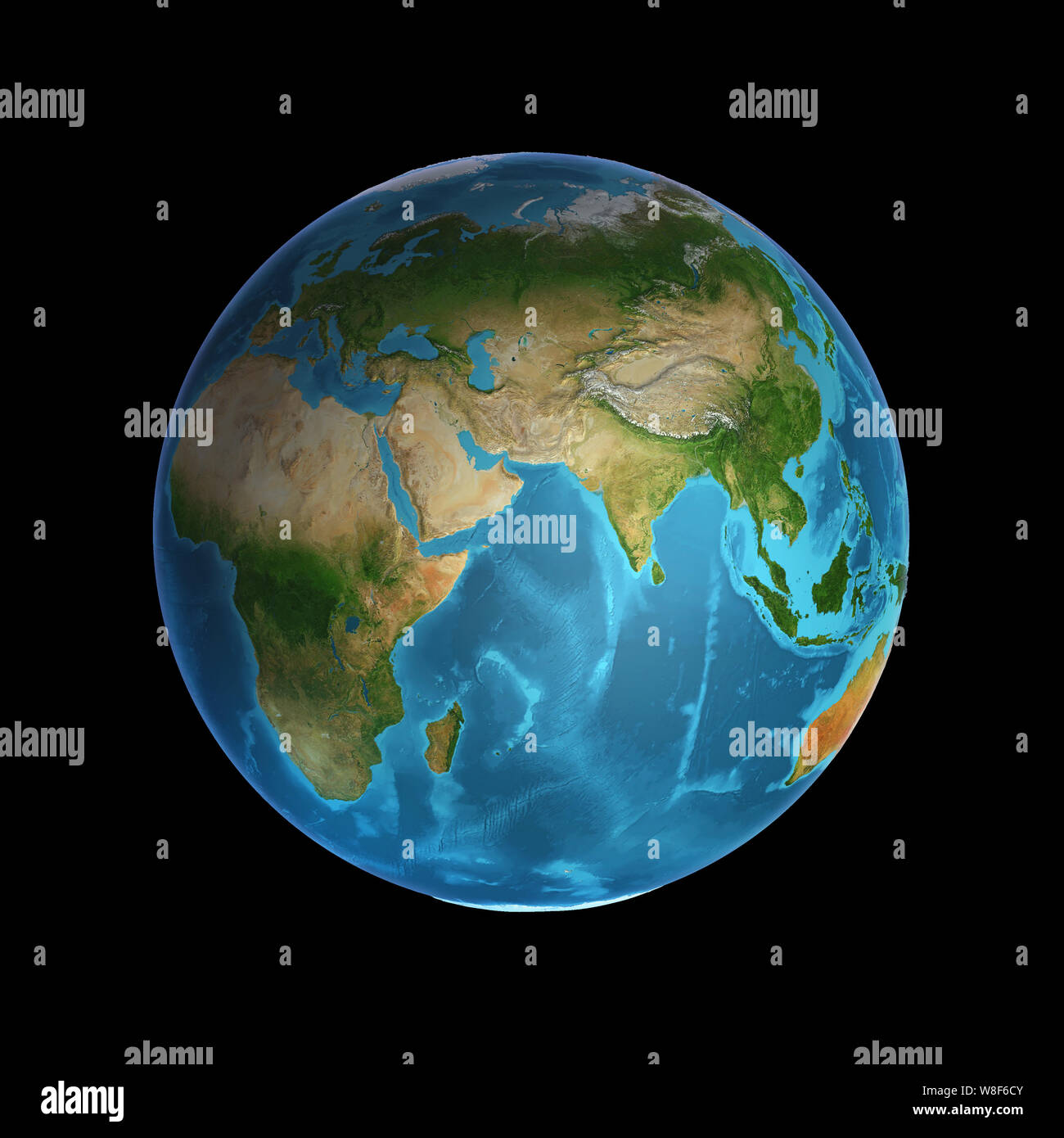 Earth global planet animation around Stock Photo - Alamy