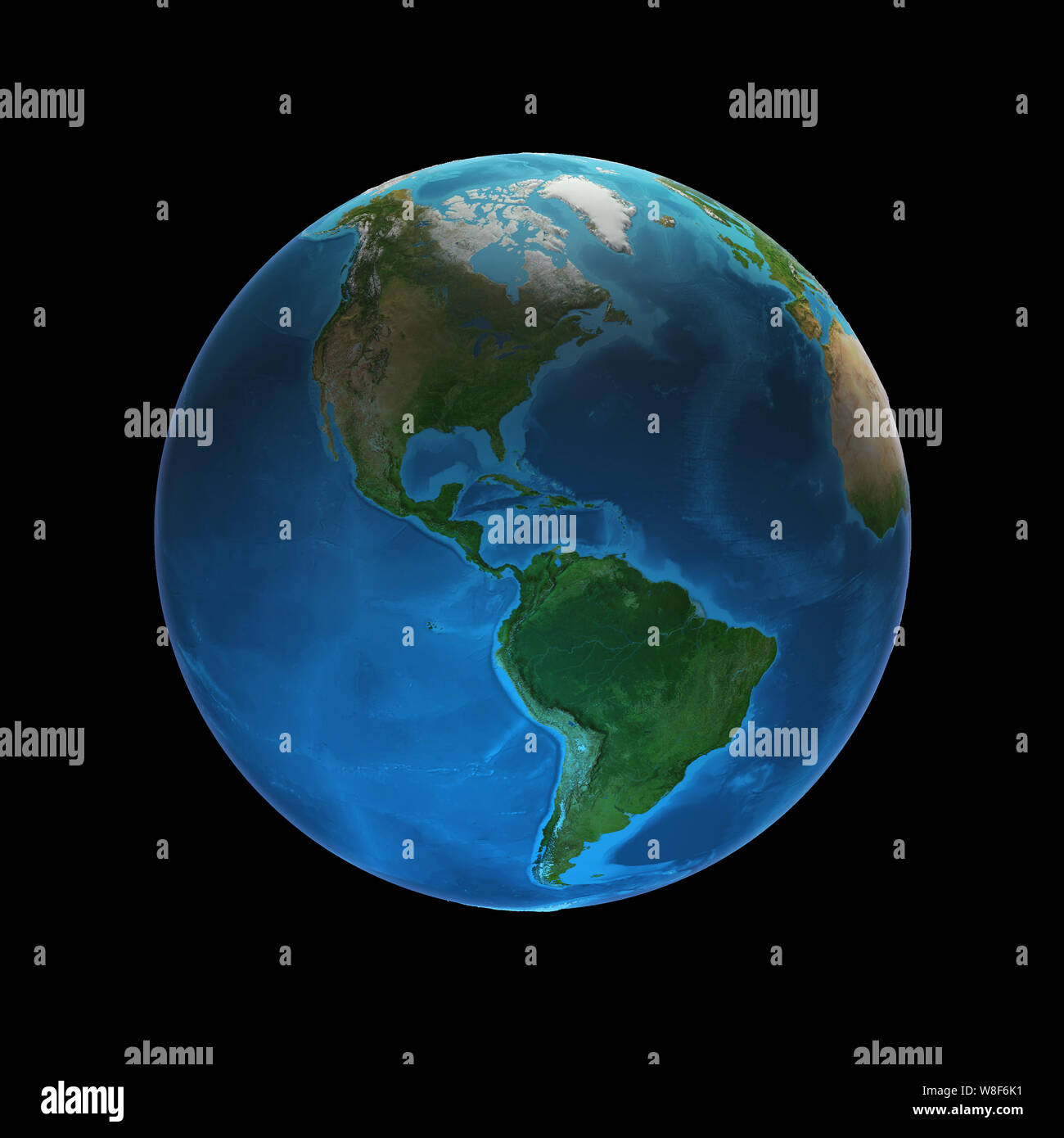 Earth global planet animation around Stock Photo - Alamy