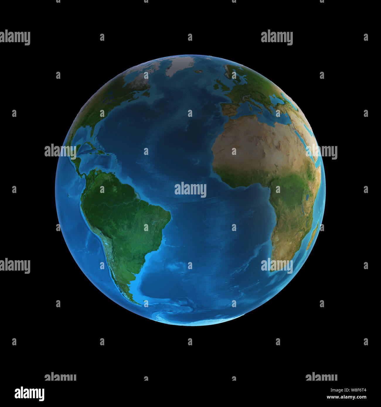 Earth global planet animation around Stock Photo - Alamy