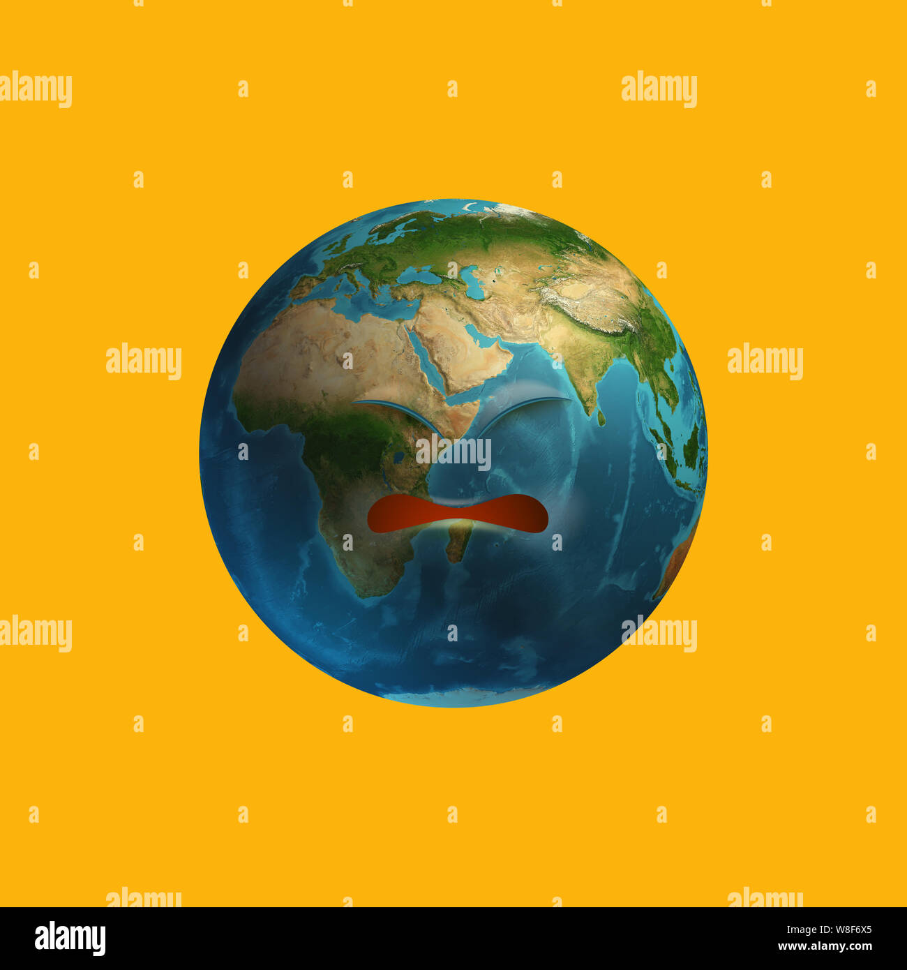 emoji earth face Stock Photo - Alamy