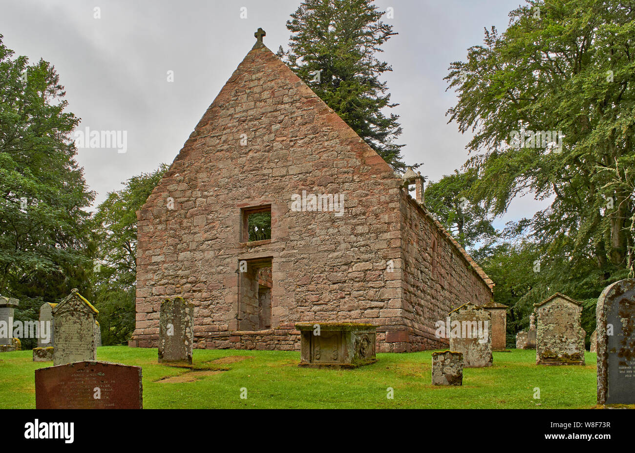 ST MARYS MEDIEVAL KIRK OR CHURCH AUCHINDOIR ABERDEENSHIRE SCOTLAND THE ...