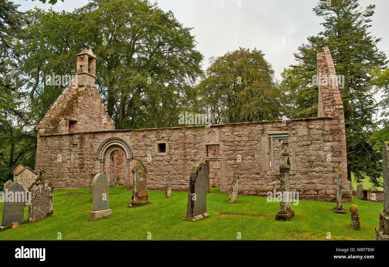 ST MARYS MEDIEVAL KIRK OR CHURCH AUCHINDOIR ABERDEENSHIRE SCOTLAND THE ...