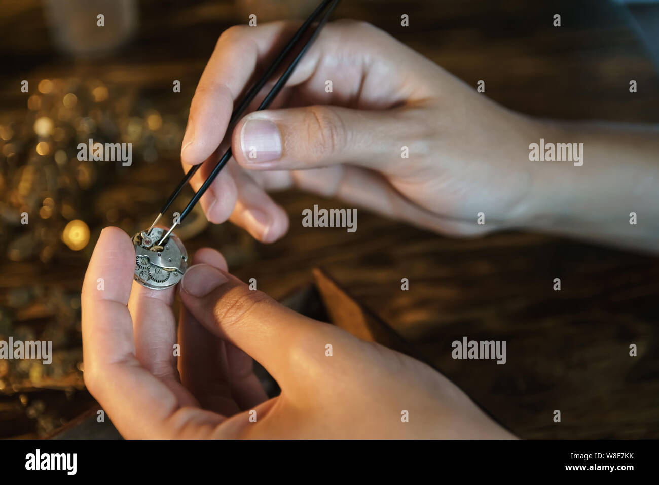 Antique Watch Mechanism Hands High Resolution Stock Photography and ...