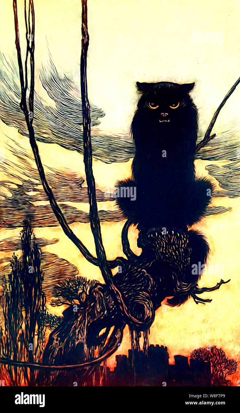 Arthur rackham cat hi-res stock photography and images - Alamy