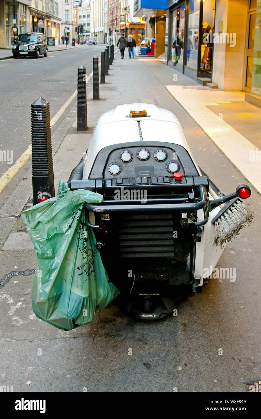 Modern automatic cleaning machine for street pavements Stock Photo - Alamy