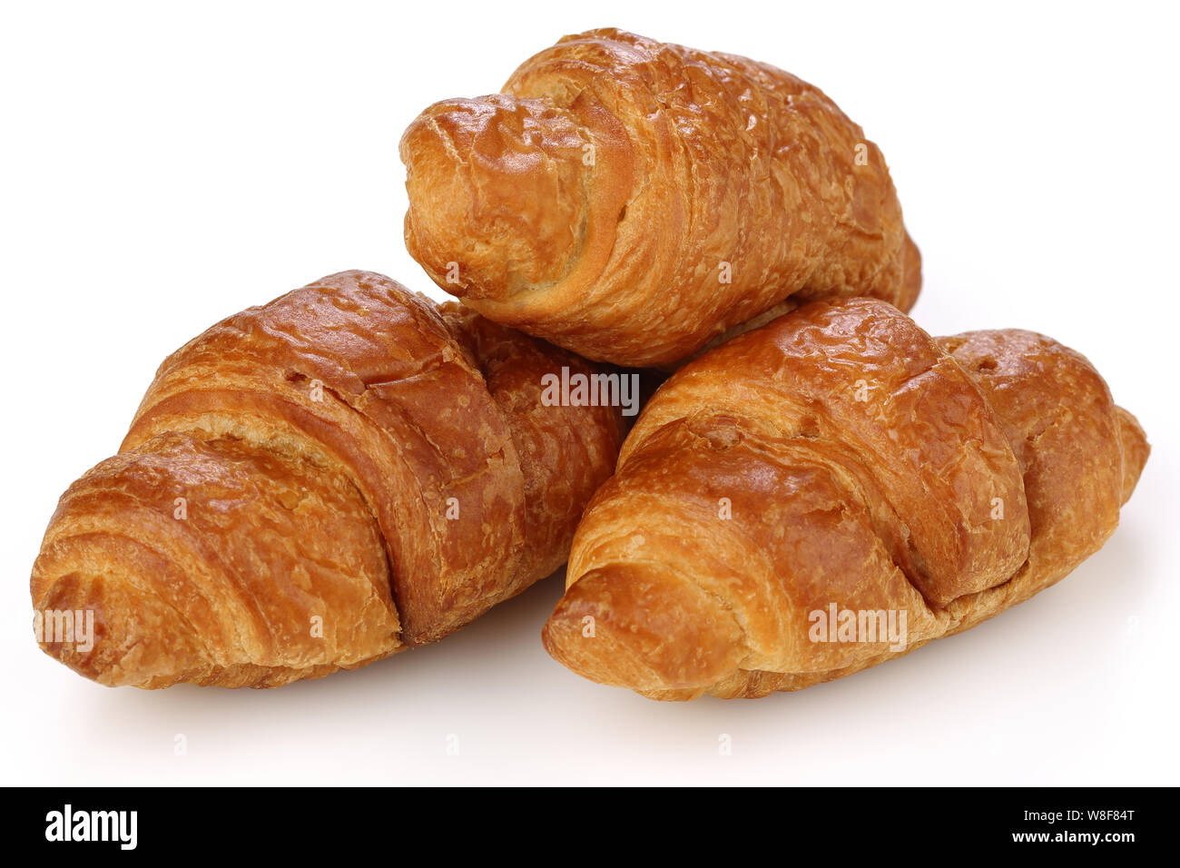 Chocolate croissants isolated on white background Stock Photo - Alamy