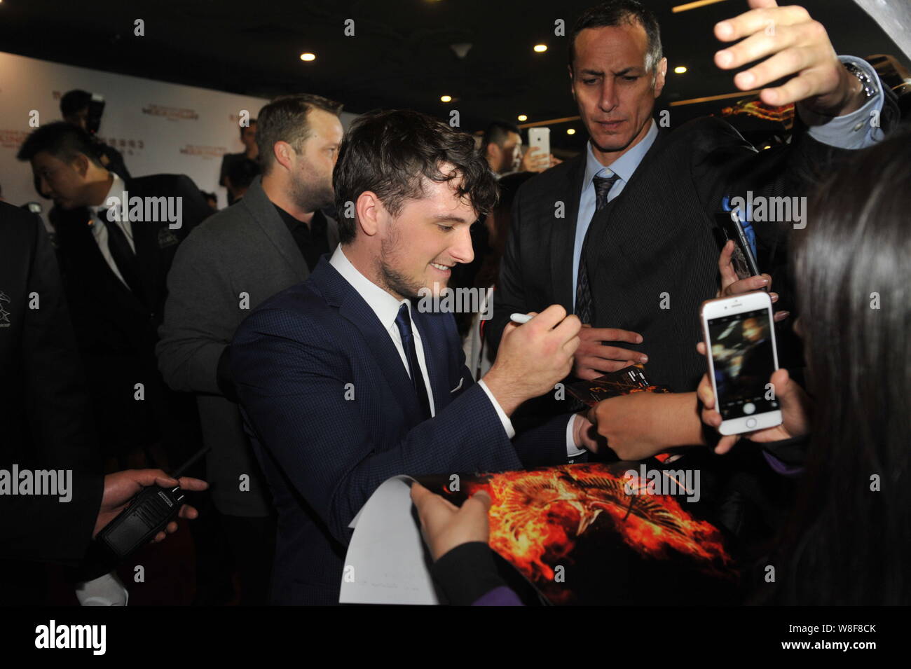 Josh Hutcherson Signing Autographs