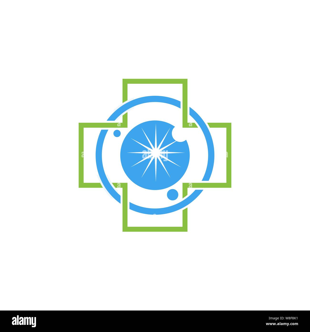 Eye care health logo design template vector icon Stock Vector Image ...