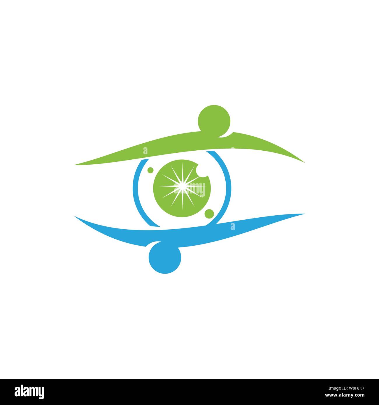 Eye care health logo design template vector icon Stock Vector Image ...