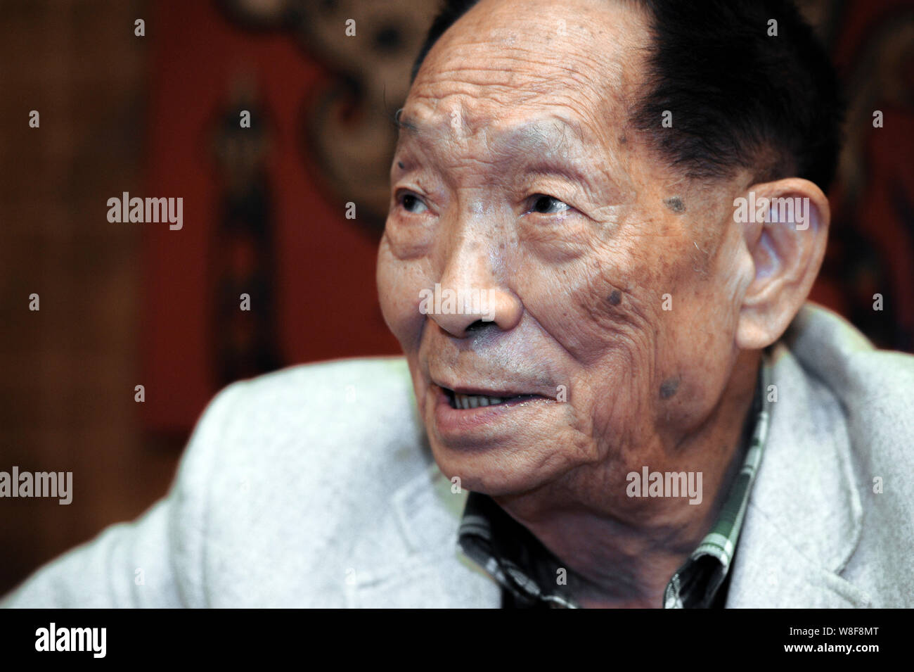 --FILE--Chinese scientist Yuan Longping, known as the father of hybrid ...