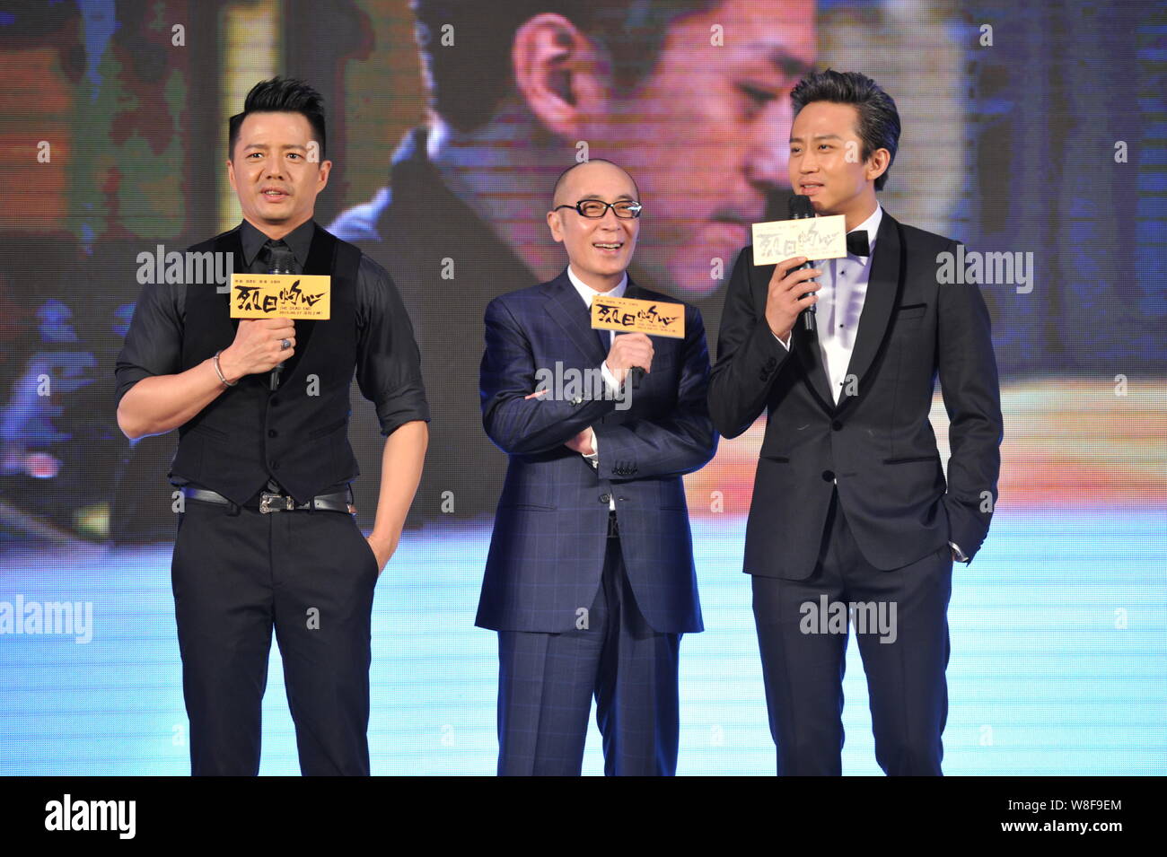 (From left) Chinese actor Duan Yihong, director Cao Baoping and actor ...