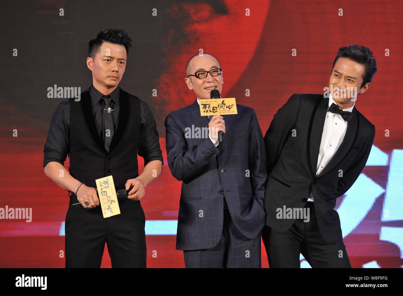 (From left) Chinese actor Duan Yihong, director Cao Baoping and actor ...