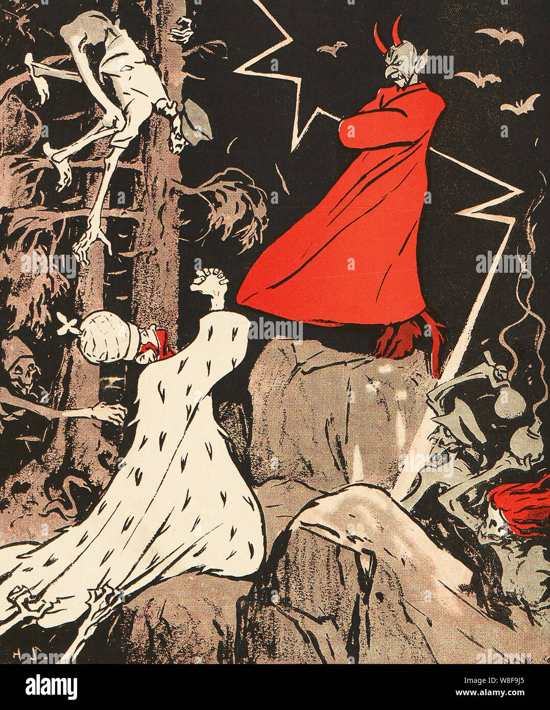 satan and the king Stock Photo - Alamy