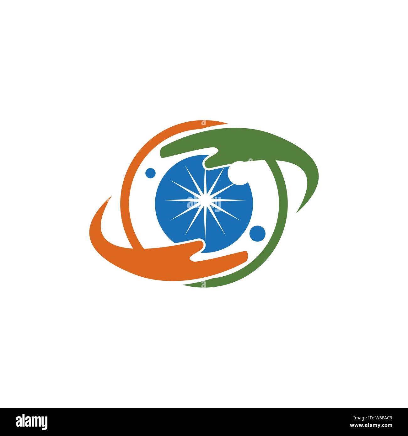 Eye care health logo design template vector icon Stock Vector Image ...