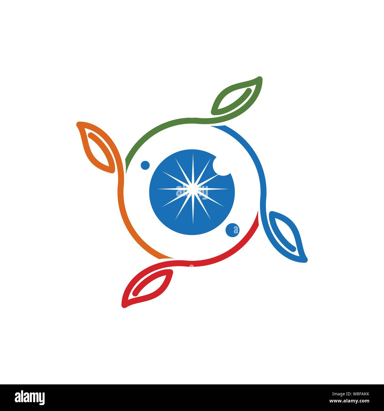 Eye care health logo design template vector icon Stock Vector Image ...