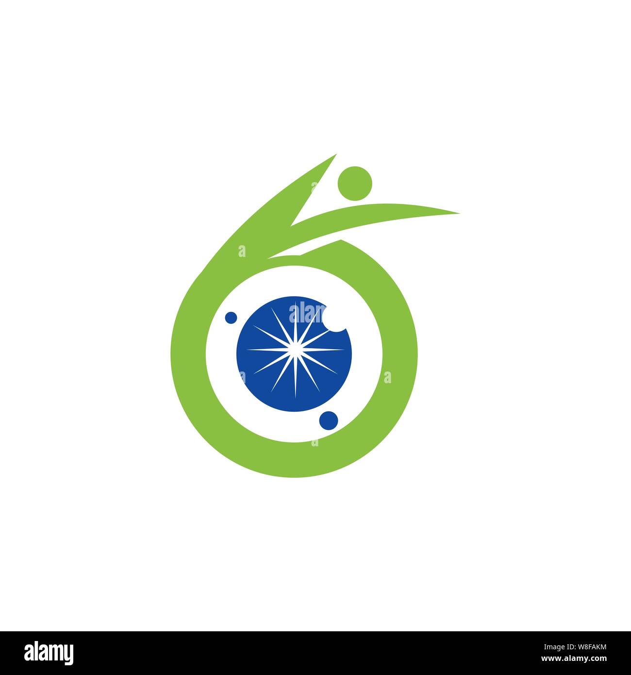 Eye care health logo design template vector icon Stock Vector Image ...