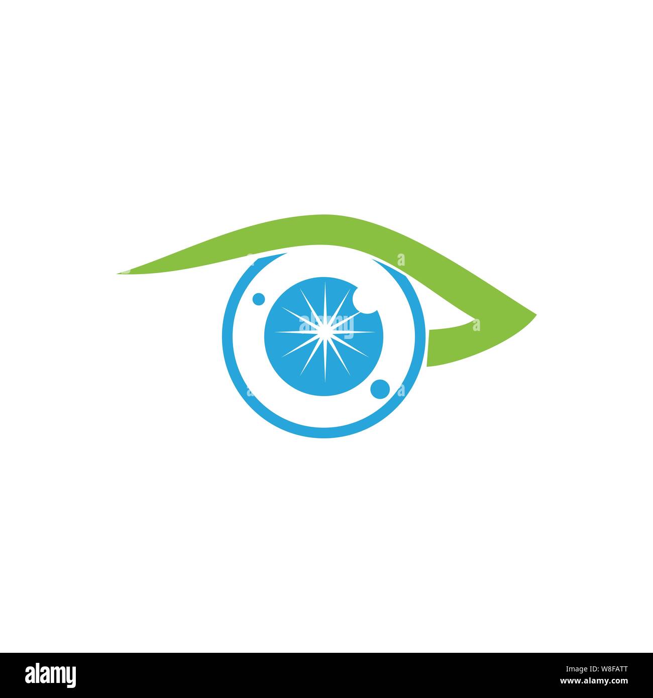 Eye care health logo design template vector icon Stock Vector Image ...