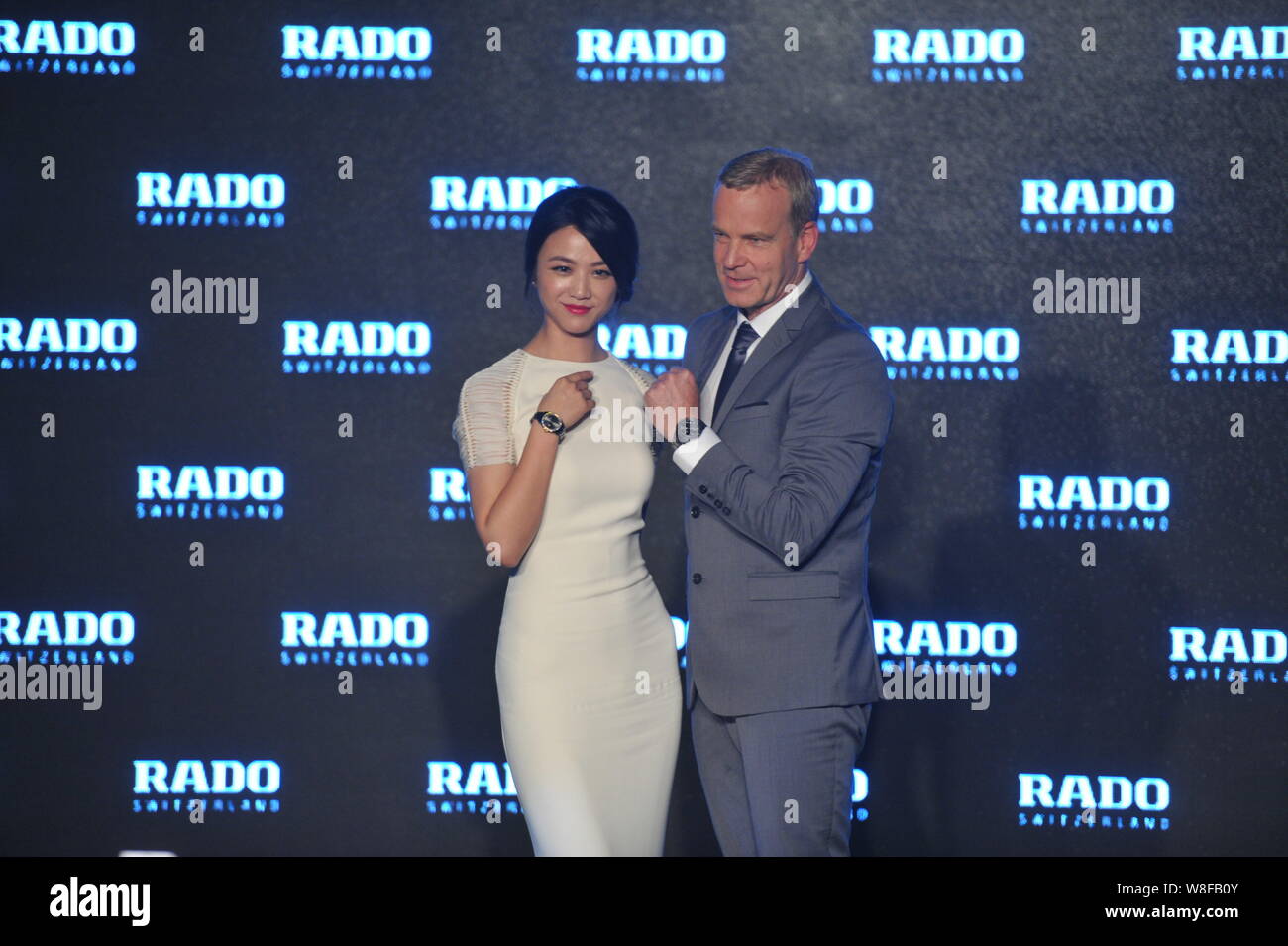 Chinese actress Tang Wei attends a launch event for Rado plasma high ...