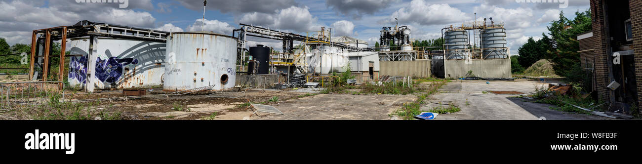 former Bayer water treatment plant Hauxton Cambridge panoramic Stock ...