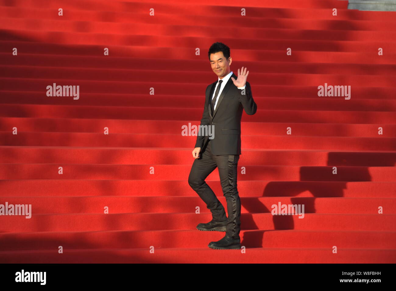 Taiwanese singer and actor Richie Jen arrives on the red carpet for the ...