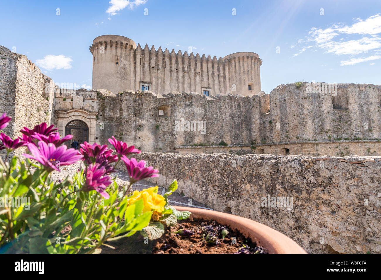 Norman castle from XI century in Santa Severina, Calabria, Italy Stock ...