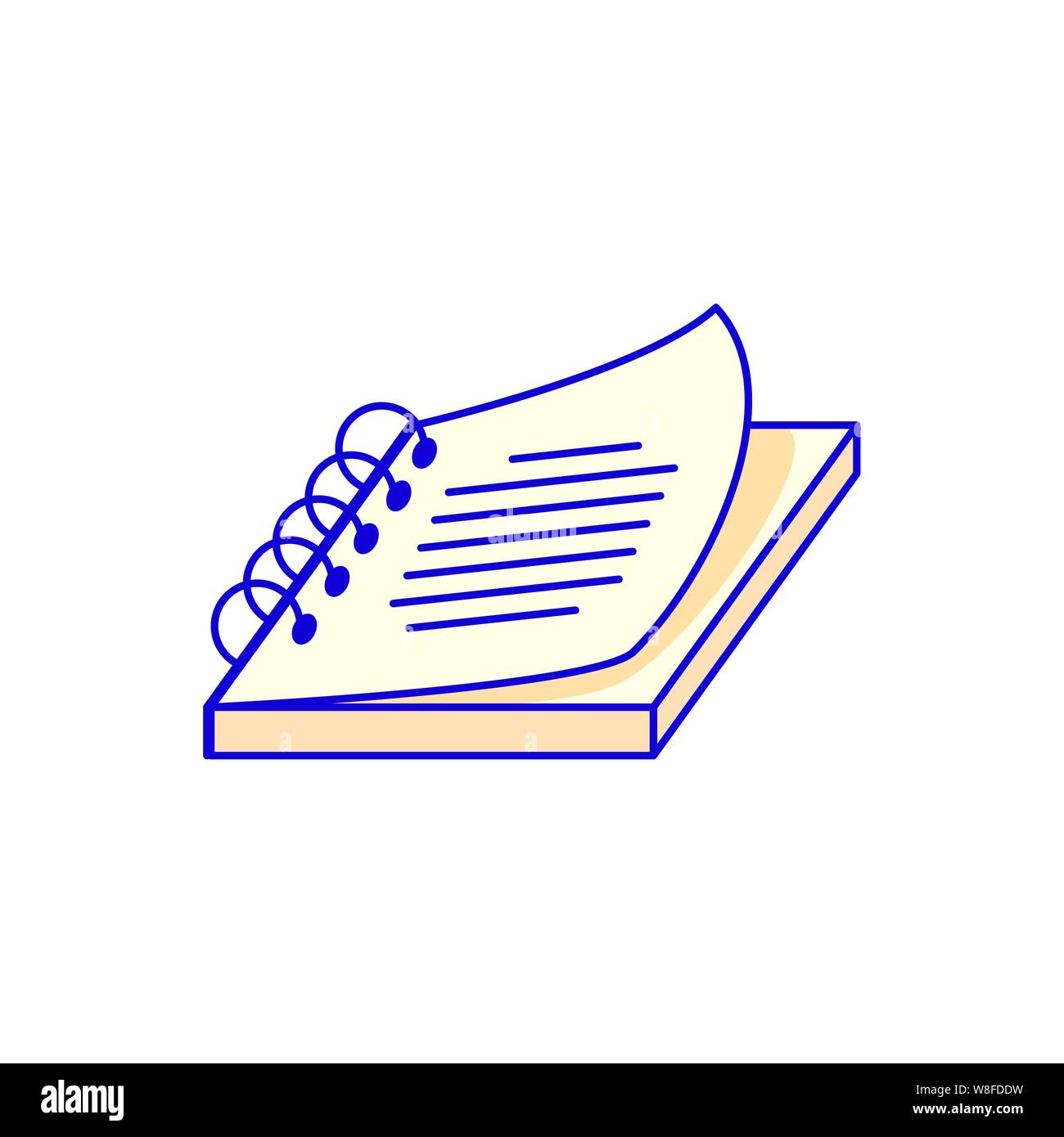 notebook school supply isolated icon vector illustration design Stock ...