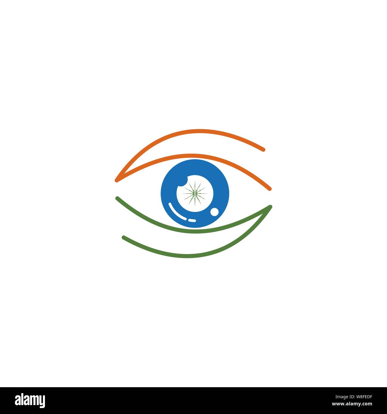 Eye care health logo design template vector icon Stock Vector Image ...