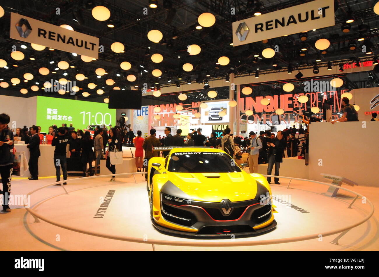 A Renault sports car is displayed during the 16th Shanghai ...