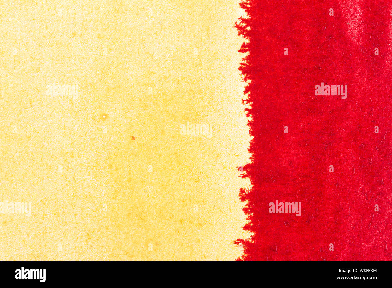 Abstract hand drawn yellow and red watercolor paints background Stock ...