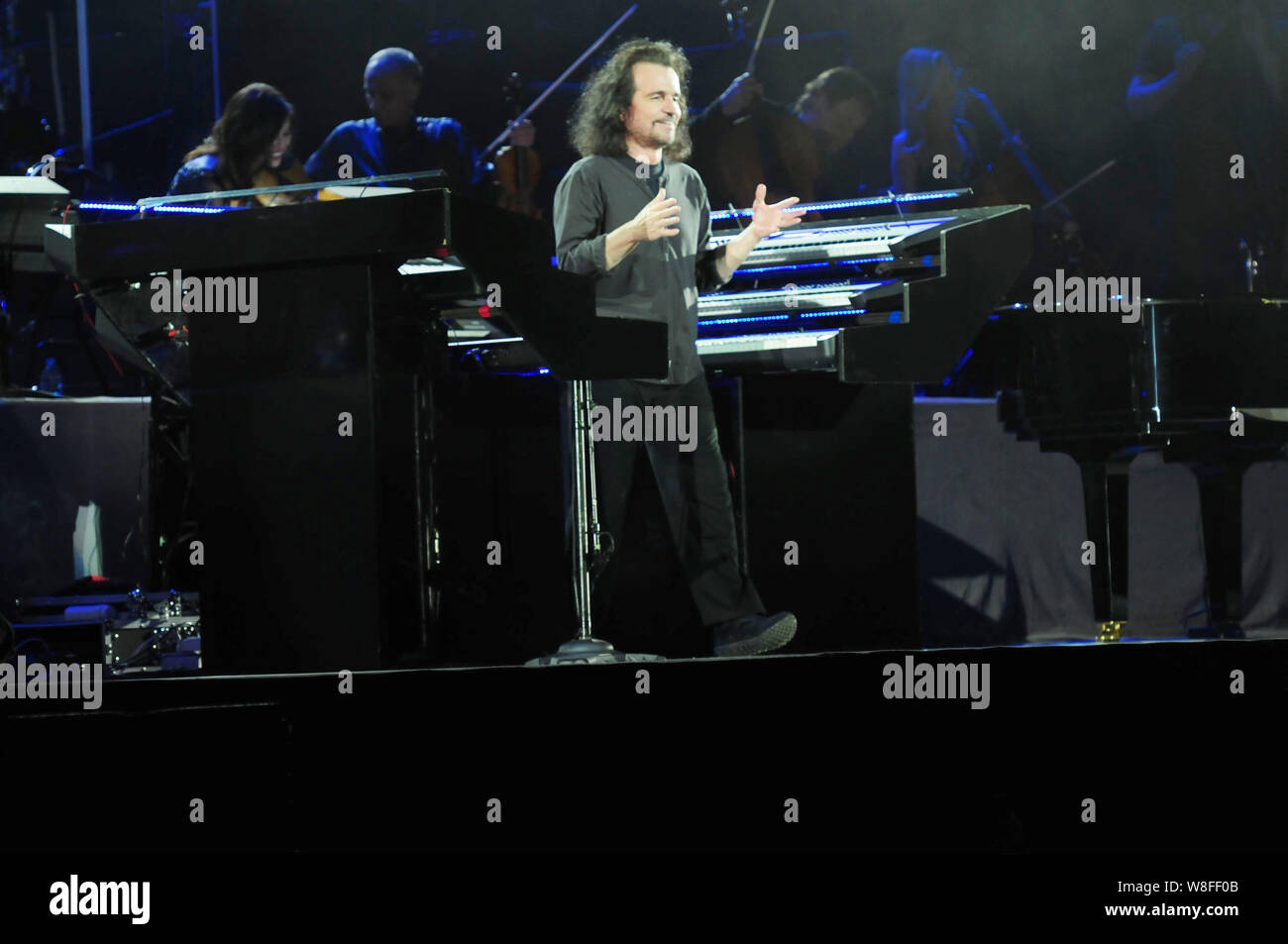Greek musician Yiannis Hrysomallis, also known as Yanni, performs ...